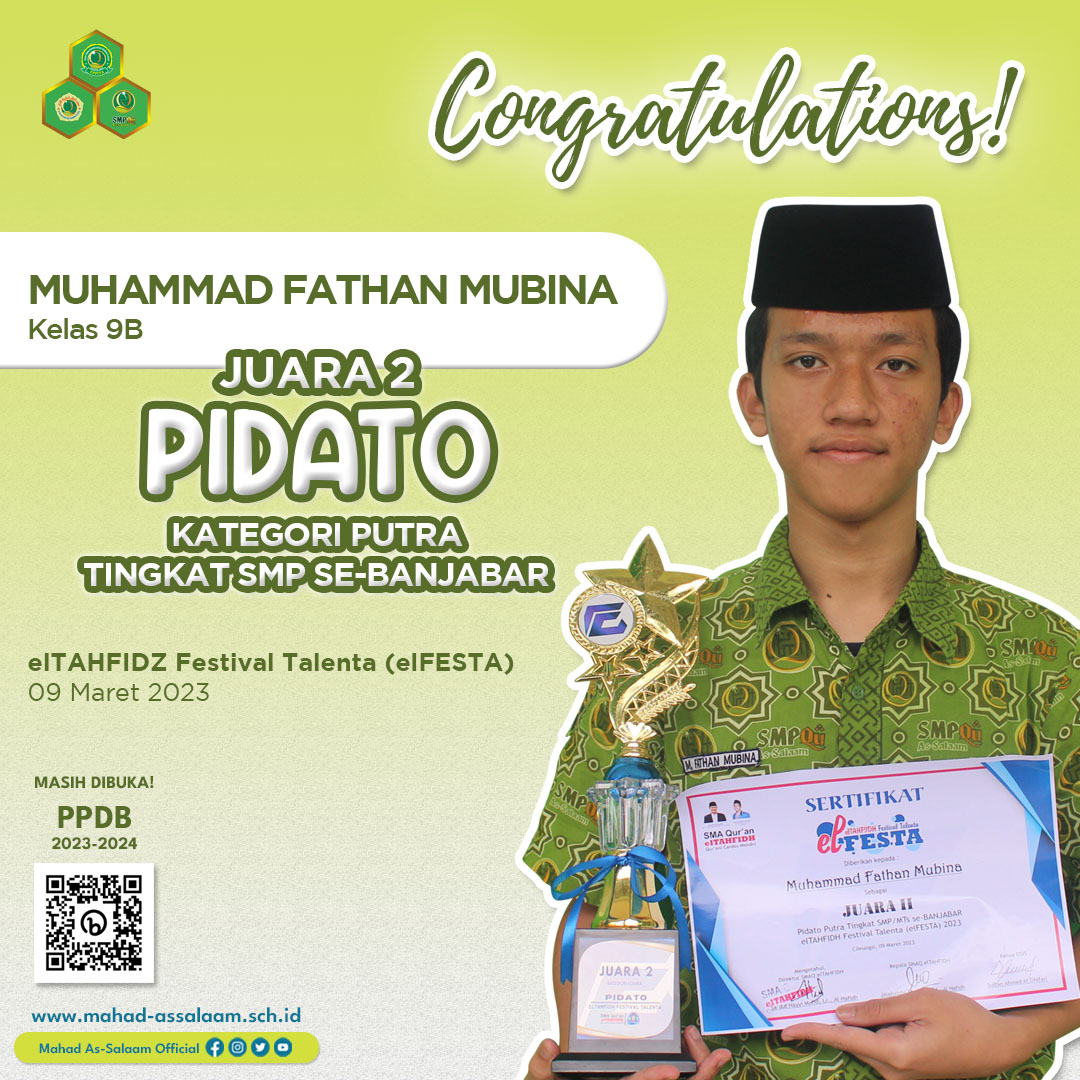 Mahad As-Salaam Gunungputri | As-Salaam Qur'anic Boarding School Gunungputri – Bogor – Cerdas ...